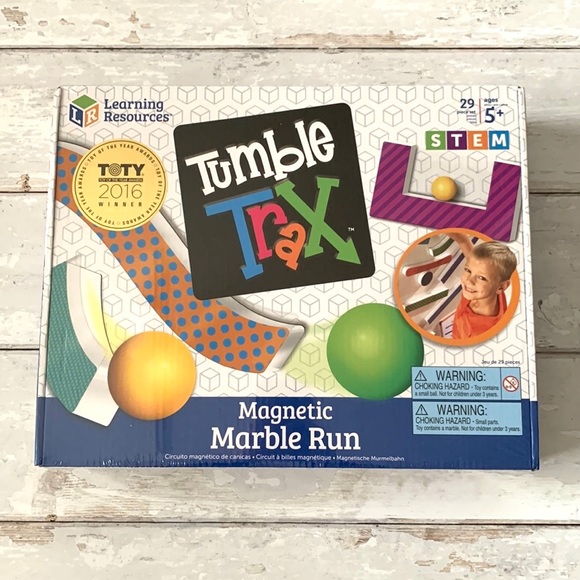 Learning Resources | Toys | Tumble Trax Magnetic Marble Run Learning ...
